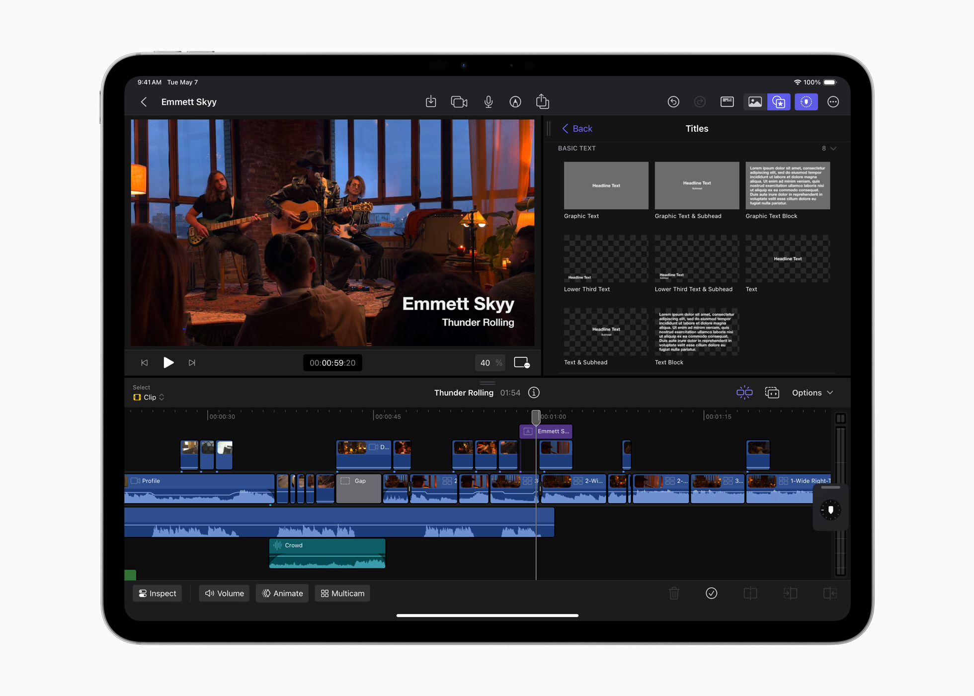 Final Cut Pro 以 iPad 版的实时多机位功能和 Mac 版的全新 AI 功能开创视频创作新体验 - Apple (中国大陆)