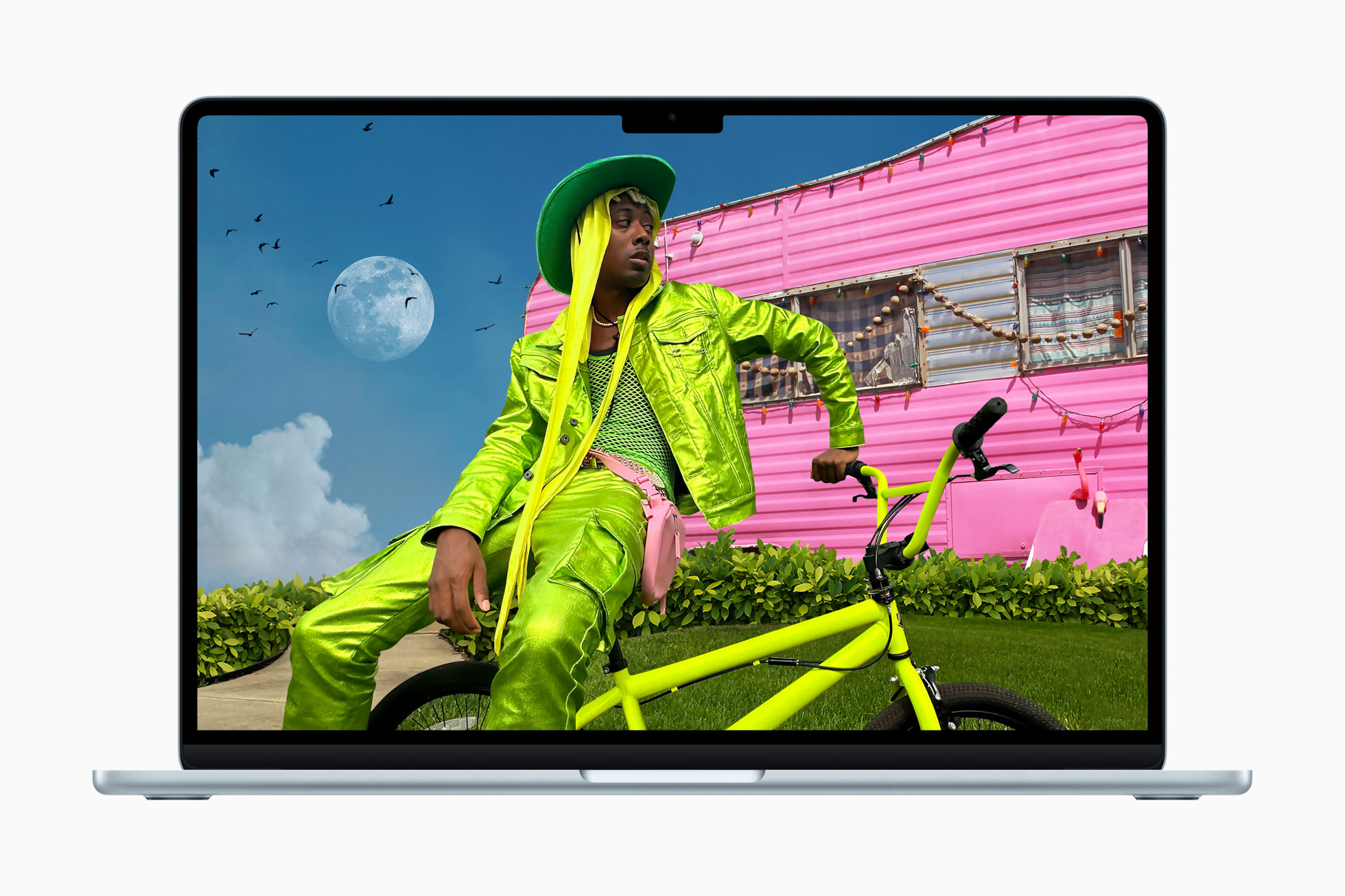 Apple 推出搭载 M4 芯片的新款 MacBook Air，新增惊艳的天蓝色外观 - Apple (中国大陆)