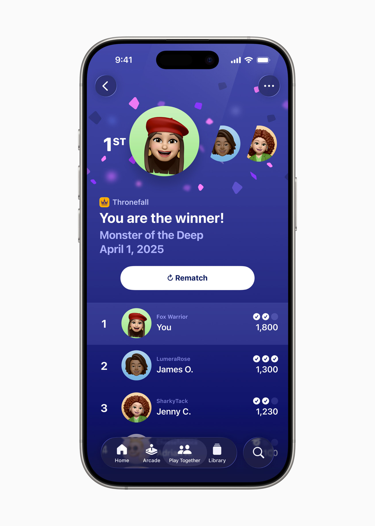 Apple Games app 闪亮登场：个性化的游戏大本营 - Apple (中国大陆)