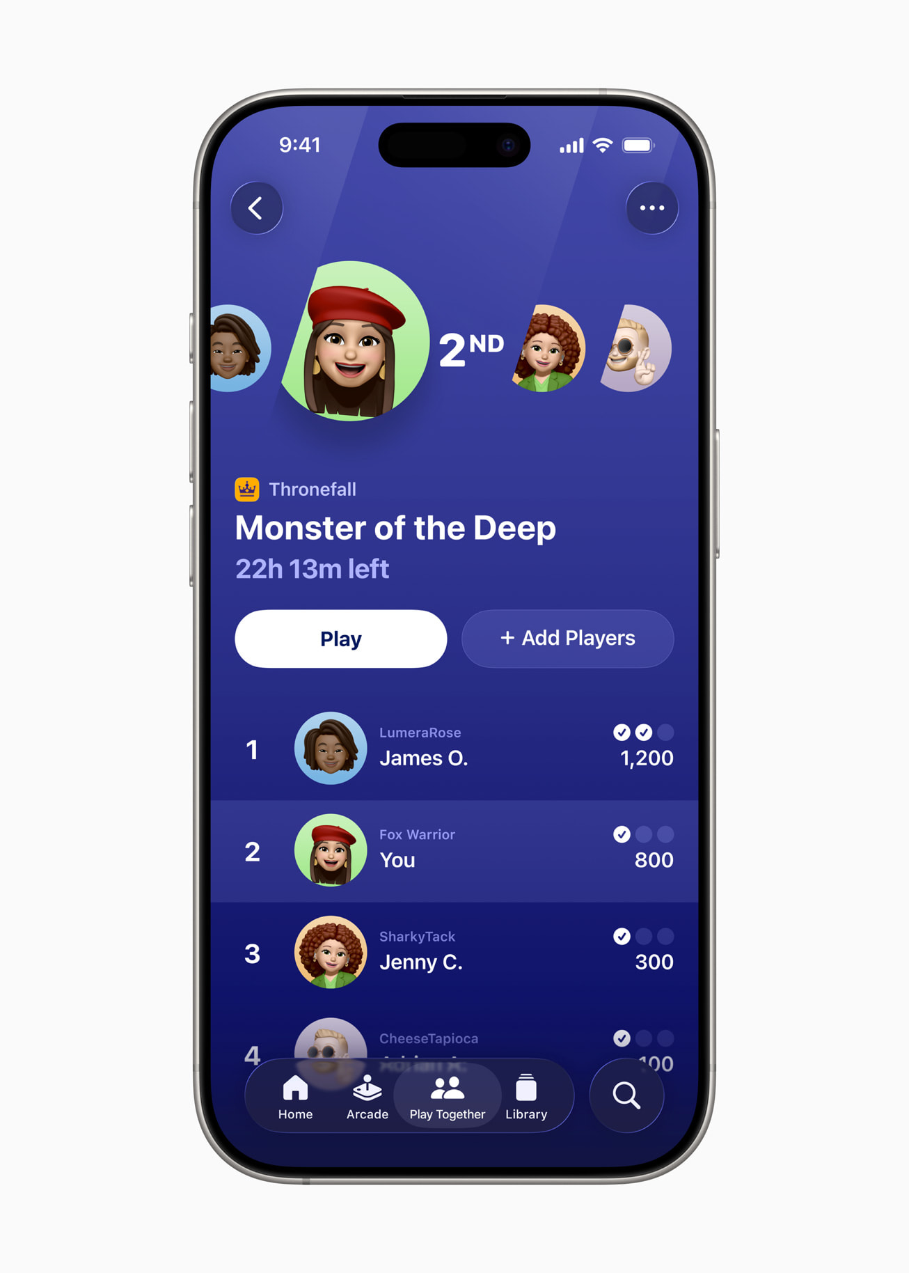 Apple Games app 闪亮登场：个性化的游戏大本营 - Apple (中国大陆)