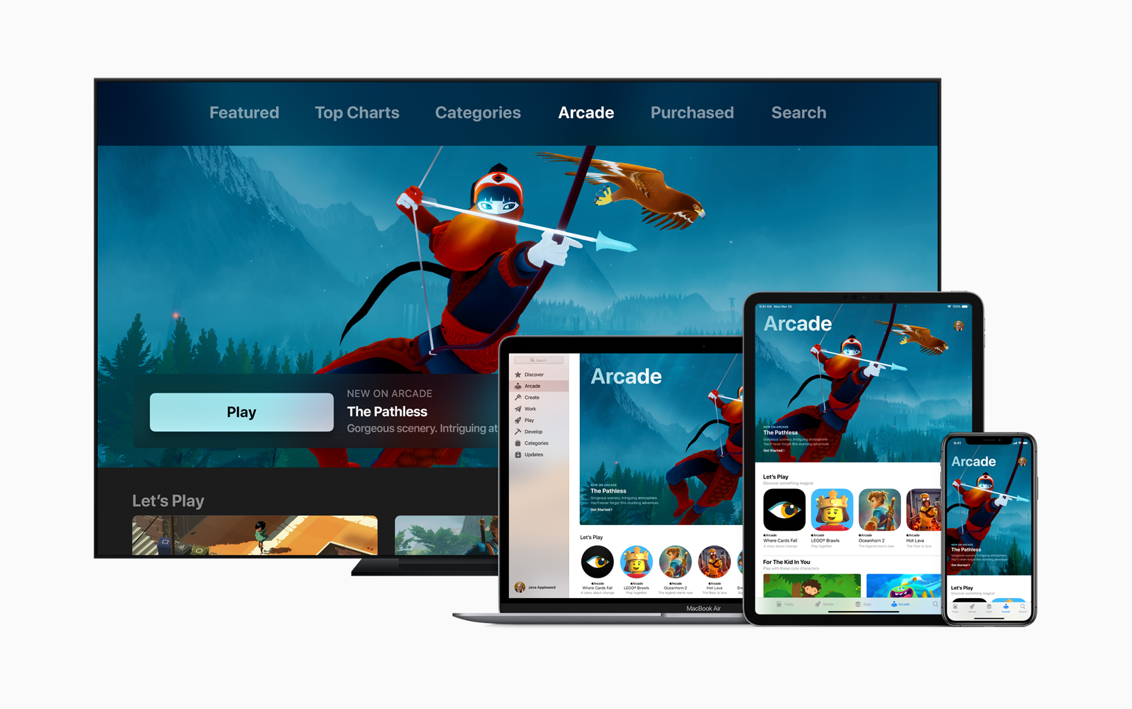 Apple 宣布推出 Apple Arcade — 全球首个面向移动设备、桌面设备和客厅的游戏订阅服务 - Apple (中国大陆)