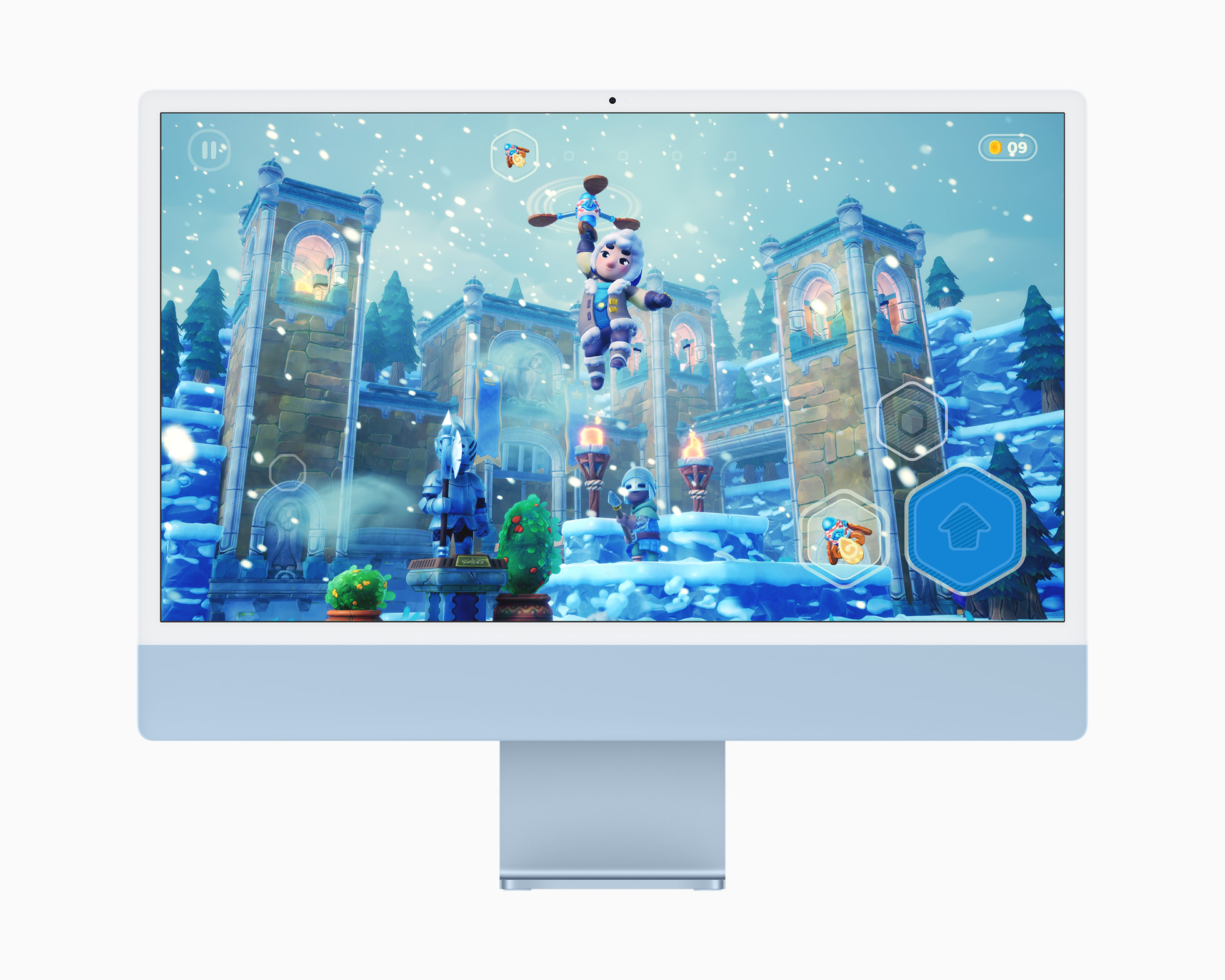 采用全新设计的新款 iMac 拥有多种鲜艳颜色可供选择，并配备 M1 芯片与 4.5K 视网膜显示屏 - Apple (中国大陆)