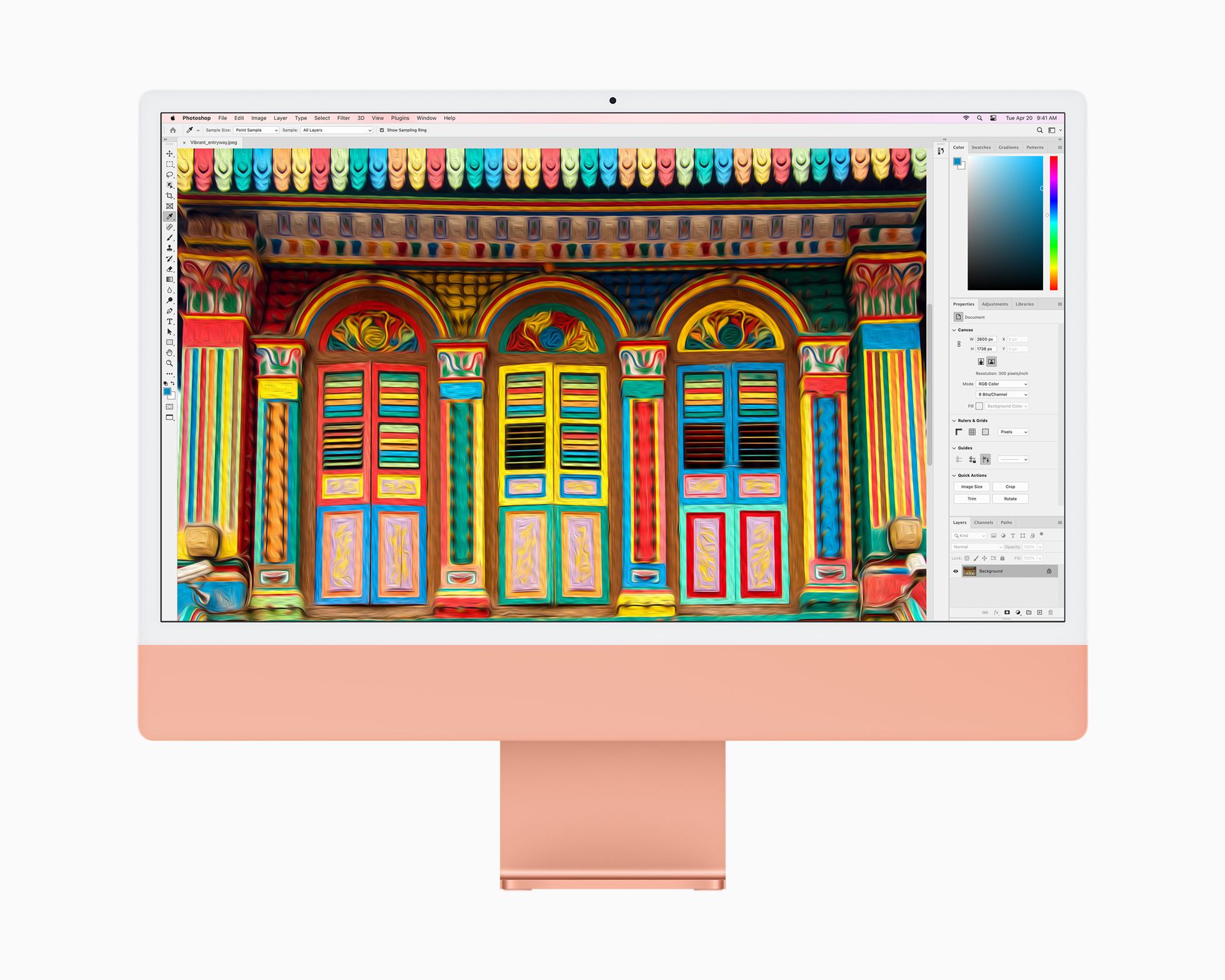 采用全新设计的新款 iMac 拥有多种鲜艳颜色可供选择，并配备 M1 芯片与 4.5K 视网膜显示屏 - Apple (中国大陆)