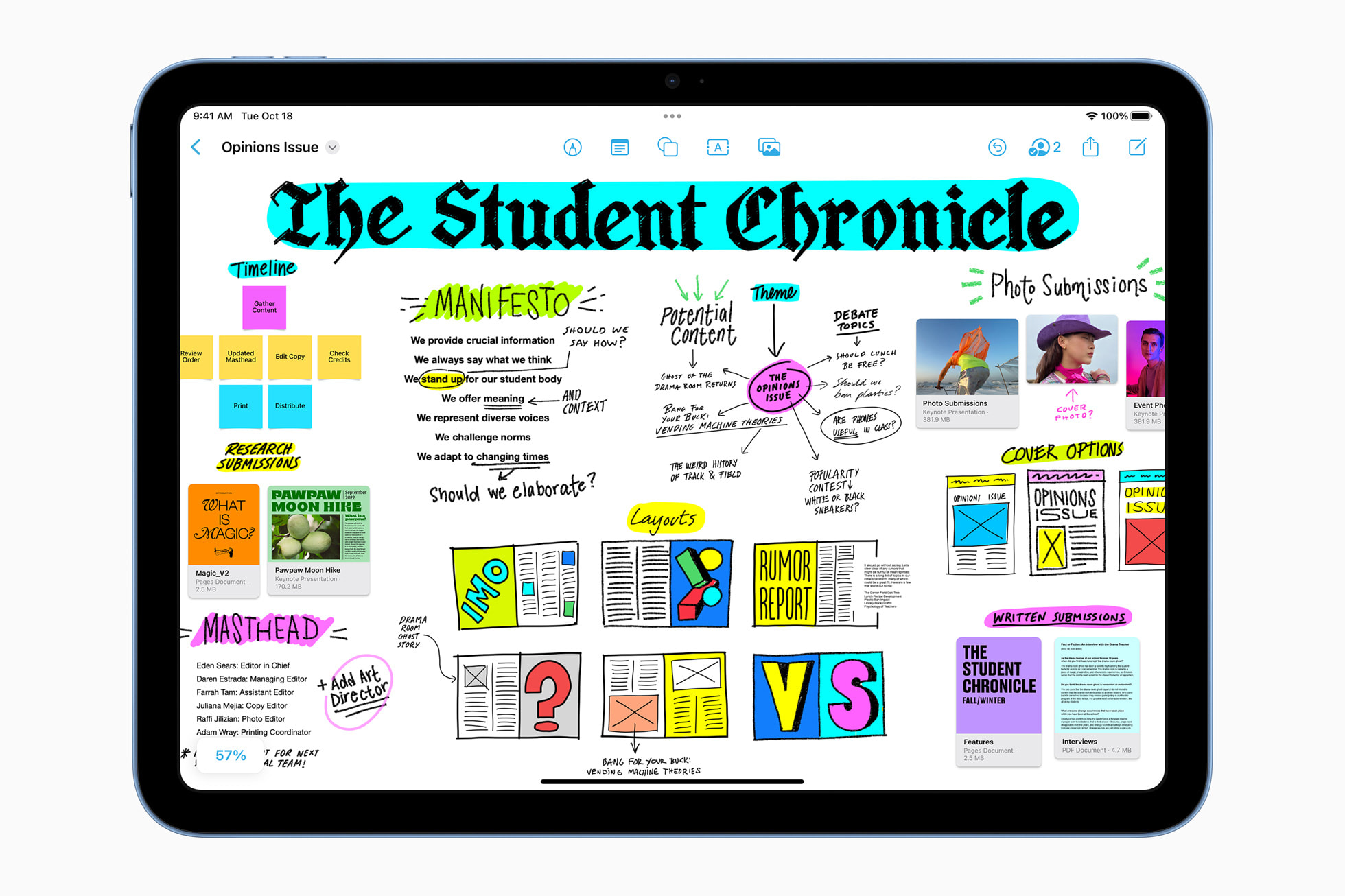 Apple 推出全新设计 iPad，提供四种绚彩配色 - Apple (中国大陆)